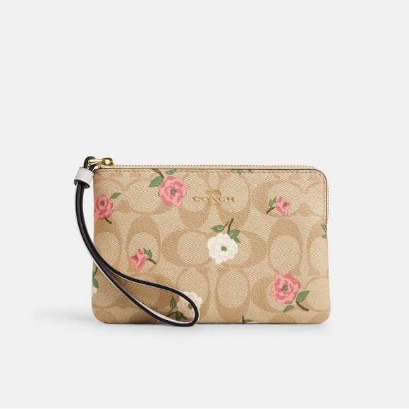 Coach | Bags | Nwt Coach Floral Print Wristlet | Poshmark